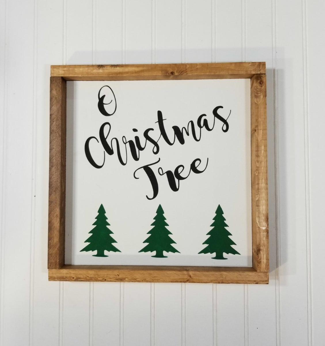 O Christmas Tree Farmhouse Christmas Decor Sign 12" x 12" – My Country ...
